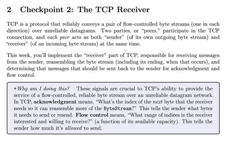 cs144 23sp checkpoint2 lab2 tcp receiver实验记录 知乎