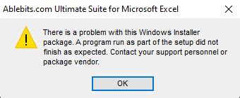 Unable To Repair Or Uninstall Ablebits Add In For Excel Troubleshooting
