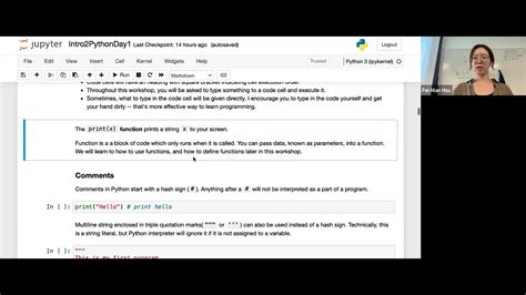 w9 intro to python day 1 youtube