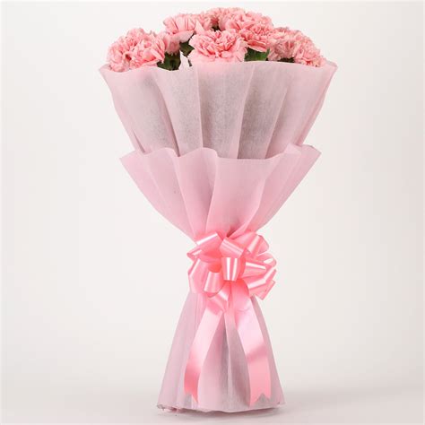 Online Pink Pretty Carnations Bouquet T Delivery In Singapore Fnp