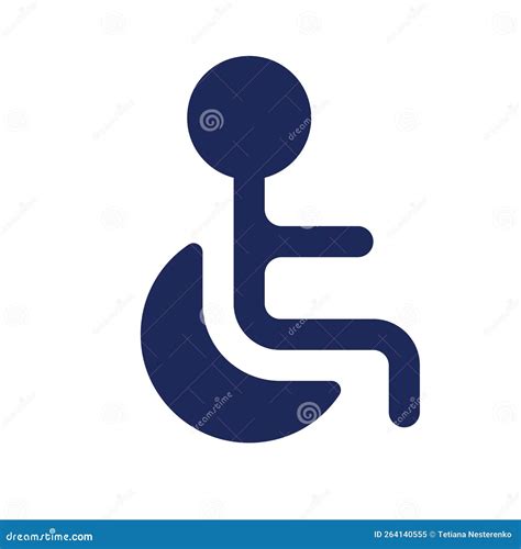 Disability Black Glyph Ui Icon Stock Vector Illustration Of Interface Black 264140555