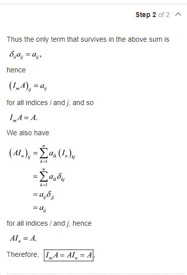 Solved If A Is An M X N Matrix Show That Step By Step Chegg