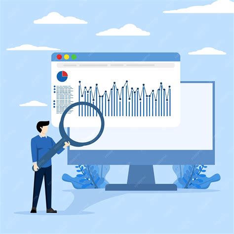 Premium Vector Internet Dashboard Concept Businessman Analytics And