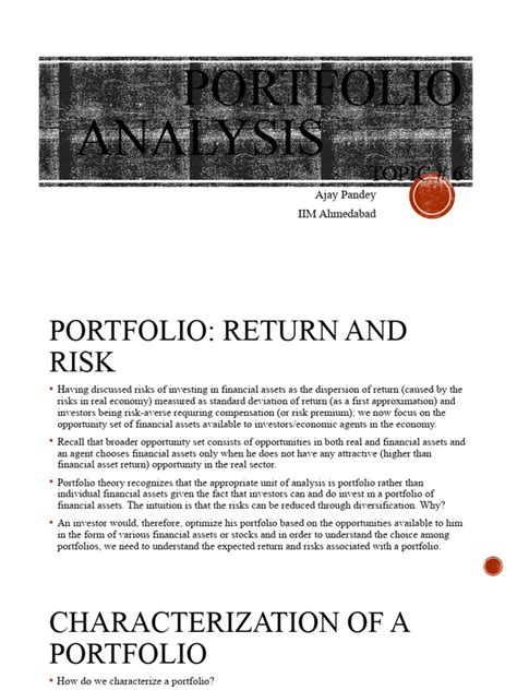5 Portfolio Theory Pdf Modern Portfolio Theory Diversification