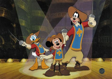 Mickey Mouse Donald Duck And Goofy In The Three Musketeers 2004 A