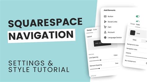 how to edit navigation bar in squarespace easy setup and design