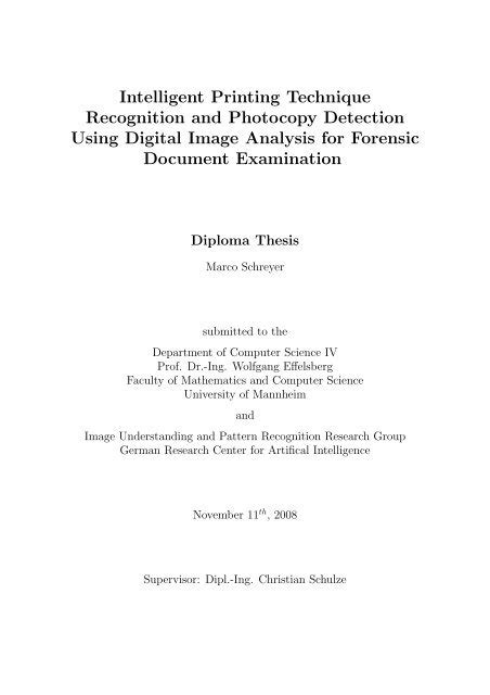 Intelligent Printing Technique Recognition And Photocopy Detection