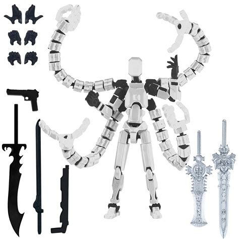 T13 Action Figure Assembly Completed 3d Printed T13 Multi Jointed Movable Robot With Full