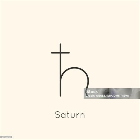 Saturn Planet Symbol Saturn Planet Ring Icon Vector Isometric Saturn