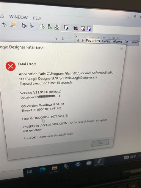 Fatal Error Rplc