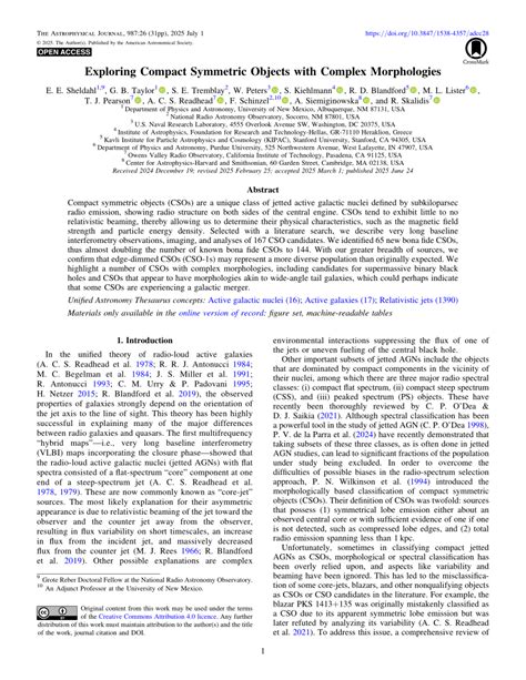 Pdf Exploring Compact Symmetric Objects With Complex Morphologies