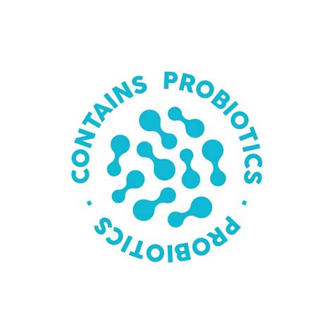Contains Probiotics Vector Icon Label 21306106 Vector Art At Vecteezy