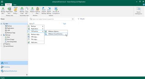 Step 1 Launch New Vmware Cloud Director Cdp Policy Wizard User Guide