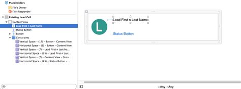Ios Unable To Set Constraints For Custom Uitableview Cell Created In