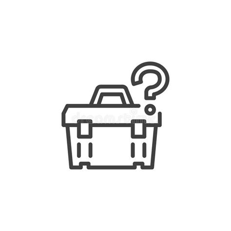 Faq Toolbox Line Icon Stock Vector Illustration Of Outline 347298257