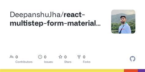 Github Deepanshujhareact Multistep Form Material Ui