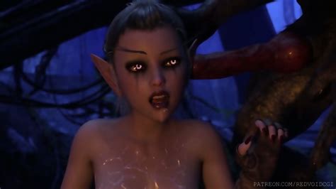 Elf Princess Gets Skull Fucked By A Big Cock Wolf