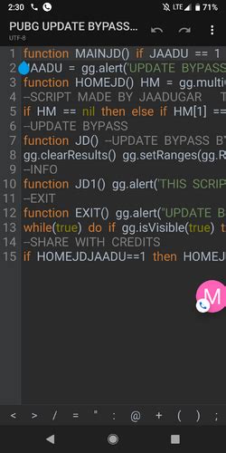 Update Bypass Script For Pubg Mobile Pubg Gameguardian
