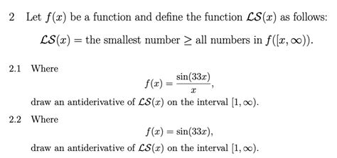 Let F X Be A Function And Define The Function Chegg Com