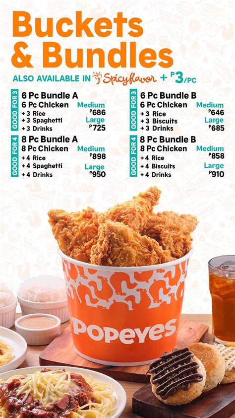 Popeyes Restaurant Menu