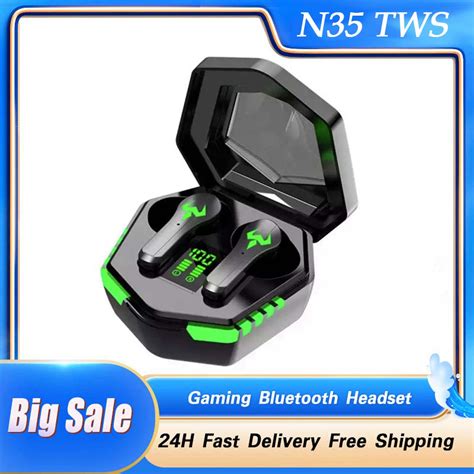 Fone De Ouvido N35 Tws Digital Gaming Bluetooth 5 2 Com Microfone 9d
