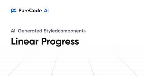 create clean styledcomponents linear progress via ai