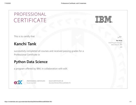 Kanchi Tank On Linkedin Ibm Edx Datascience Python