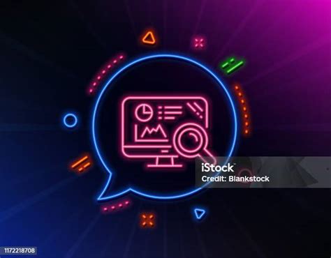 Seo Statistics Line Icon Search Engine Sign Vector Stock Illustration Download Image Now Istock
