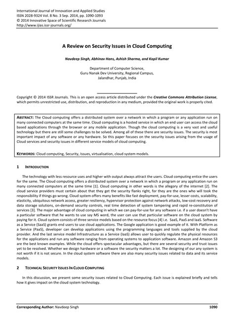 Pdf A Review On Scheduling Issues In Cloud Computing