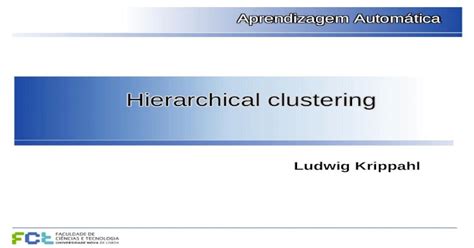 Pdf Hierarchical Clusteringhierarchical Clusteringhierarchical