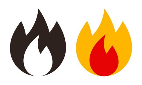 Flame Outline Vector Images Over 61 000