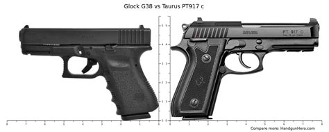 Glock G38 Vs Taurus Pt917 C Size Comparison Handgun Hero