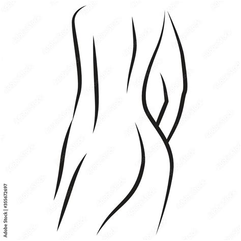 Naked Woman Body Vector Graphic Design Element Stock Vector Adobe Stock
