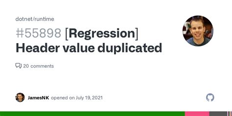 Regression Header Value Duplicated · Issue 55898 · Dotnetruntime