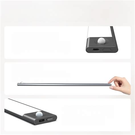 Wireless Human Body Induction Lamp Small Night Lamp Led Ultra Thin Cabinet Lamp Charging