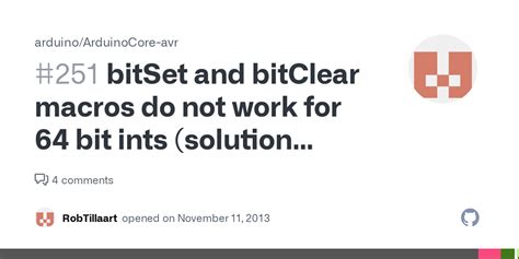 Bitset And Bitclear Macros Do Not Work For 64 Bit Ints Solution Provided · Issue 251