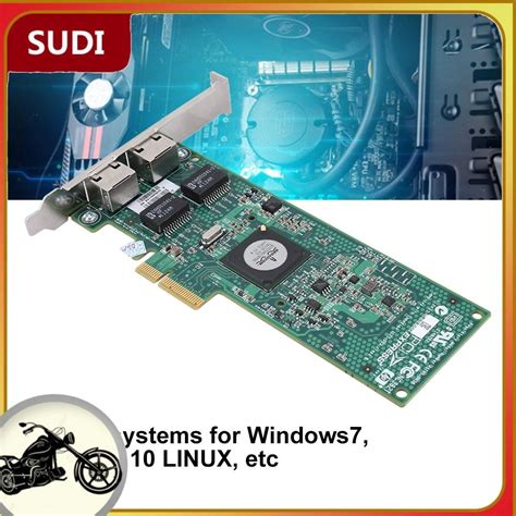 Sudi Network Card Dual Port Nic Ethernet Adapter For Broadcom Bcm5709 For Offices Internet Cafes