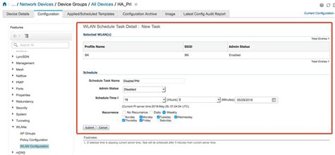 Schedule SSID Availability On Cisco WLCs Cisco