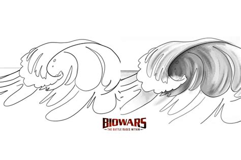 How To Draw A Tsunami Step By Step