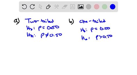 Solved One Sided Or Two In Each Of The Following Situations Is The
