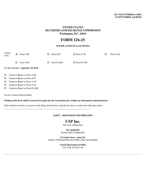 Fillable Online Form 12b 25a Fax Email Print Pdffiller