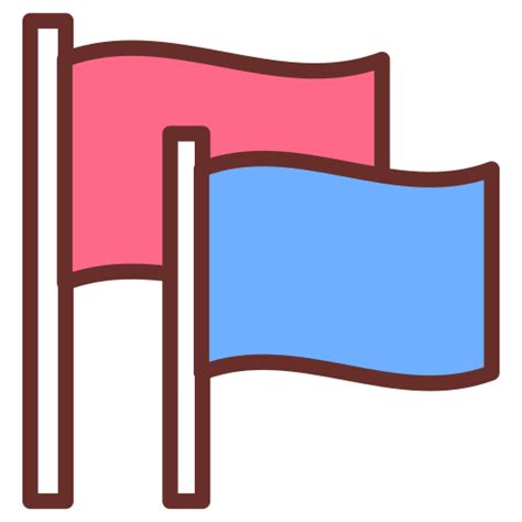 Flags Vectors Tank Two Colors Icon