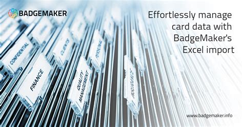 Effortlessly Manage Card Data With Badgemakers Excel Import