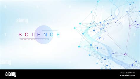 Scientific Vector Illustration Genetic Engineering Dna Helix Dna Strand Molecule Or Atom