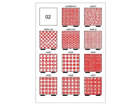 Hatch Variados Para Autocad En Pat 77589 Kb Librería Cad