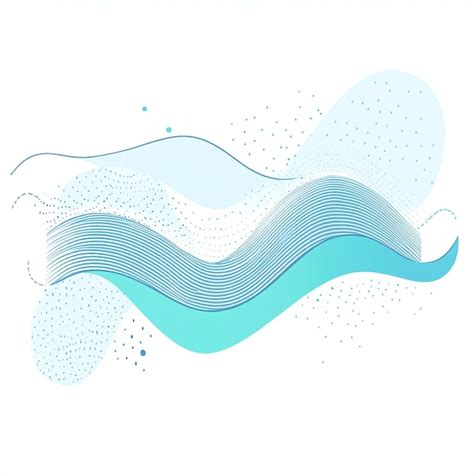 Aquatic Symphony Fluid Waves And Dynamic Patterns In Serene Blue Tones And Abstract Forms