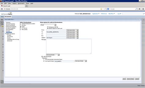 Create Publication To Schedule Webi Report To Dyna Sap Community