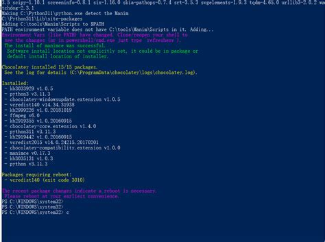Windows下安装manimmanim 311 Csdn博客