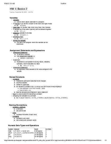 Java Programming Basics Variables Data Types And Operations Cs101