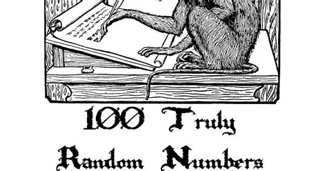100 Truly Random Numbers Rpg Item Rpggeek
